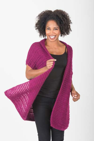 Star Multi Directional Ribbed Sideways Vest Pattern – Zoe’s knit studio